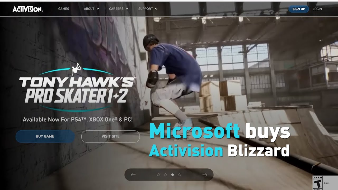 Microsoft buys Activision Blizzard - YouTube
