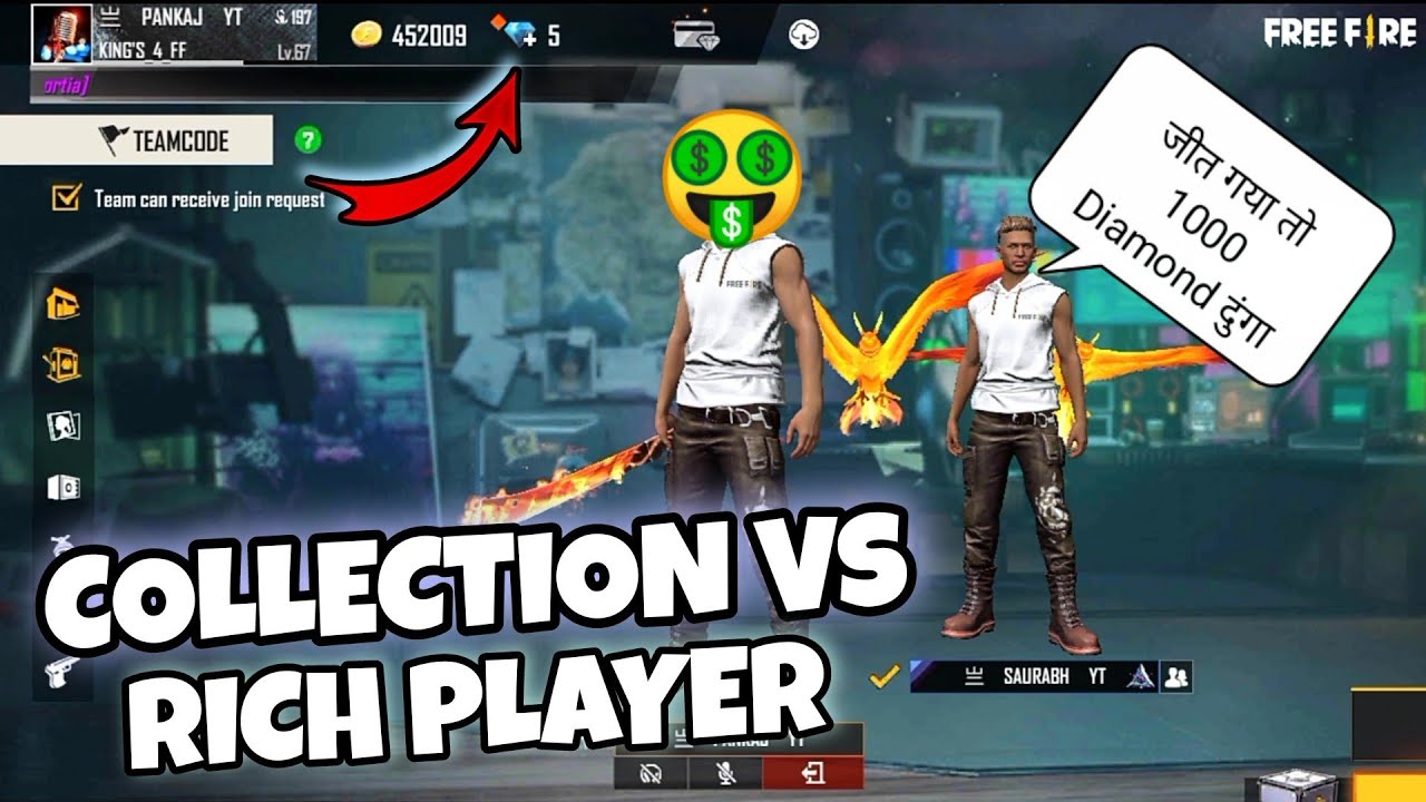 Collection Verses With Rich Player 🤣 | Garena Free Fire - YouTube