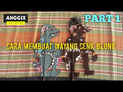 Proses pembuatan Wayang Karton Cenk Blonk || Part 1 - YouTube