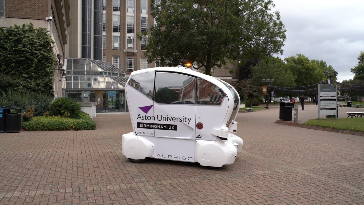 Aston University participates in new driverless vehicle research - YouTube