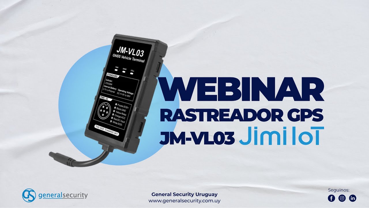 WEBINAR: Rastreador GPS JM-VL03 Jimi IoT - YouTube
