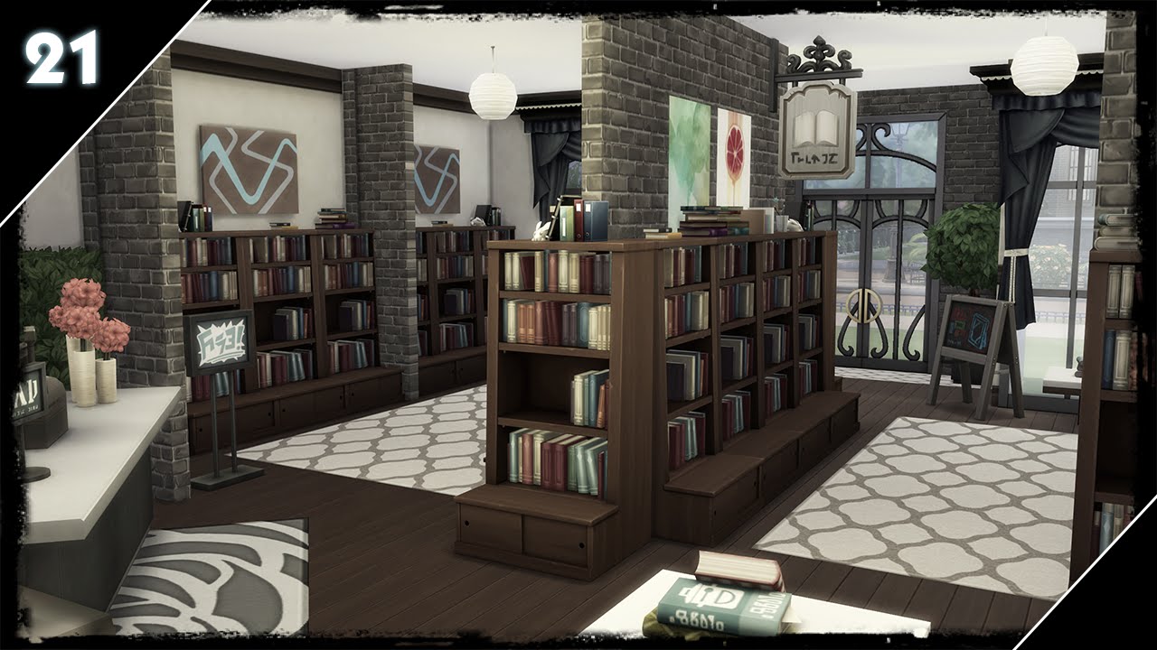 The Sims 4: Room Design - Book Store - YouTube