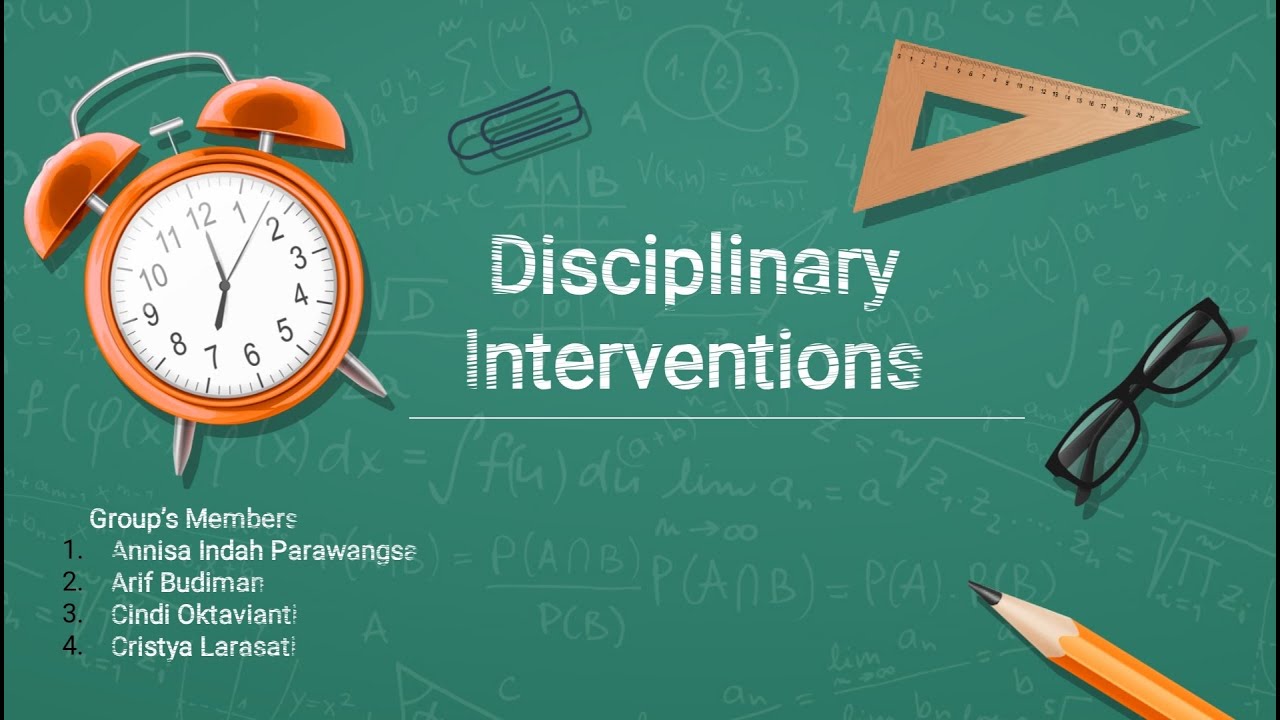 Disciplinary Interventions, Group 1 - YouTube