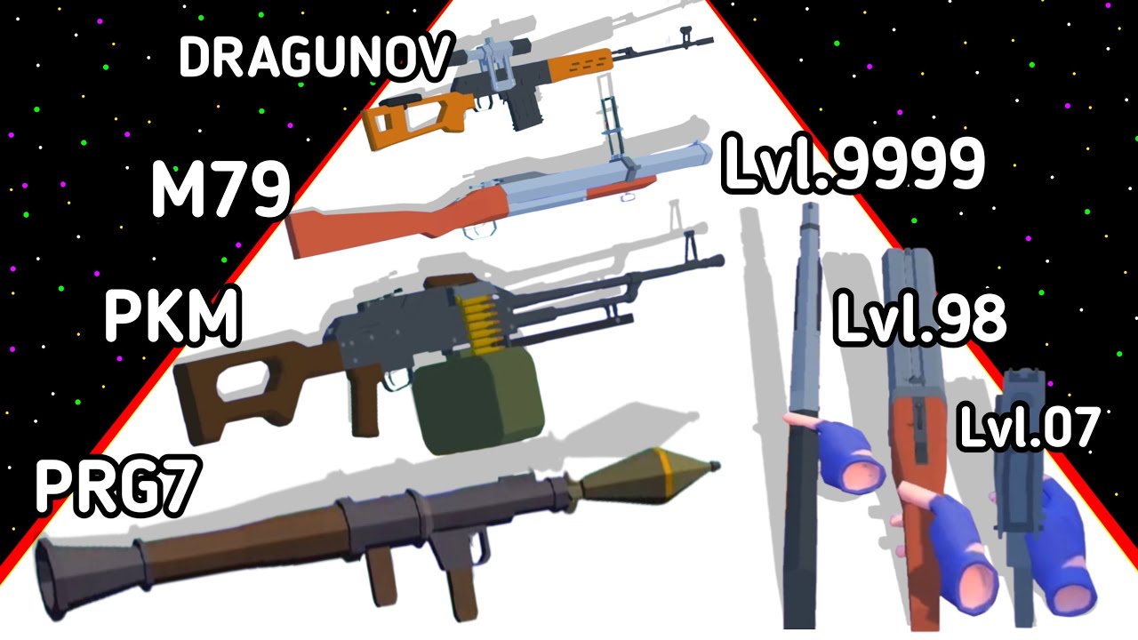 (New Game 2024) Gun Run Game Level Up Gun 3D Max Level Gameplay - YouTube