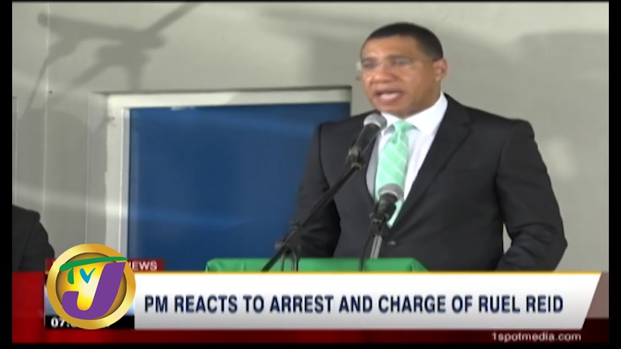 TVJ News: PM Reacts to Arrest & Charge of Ruel Reid - October 13 2019 ...