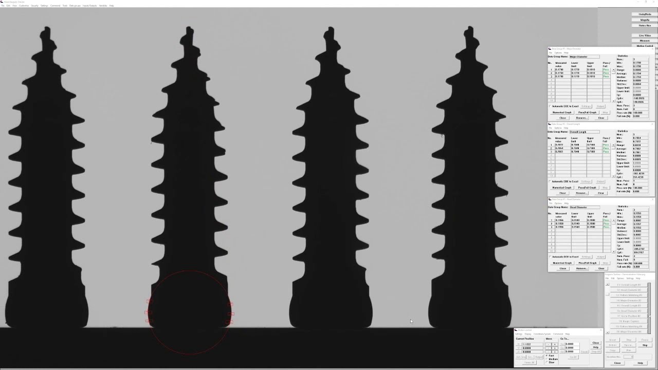 VisionGauge automated measurements with real-time reporting features ...