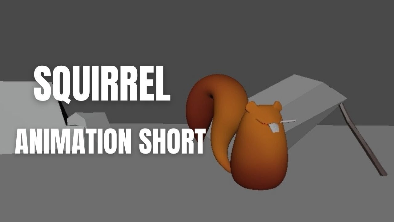squirrel animation short blocking-animation exercise - YouTube