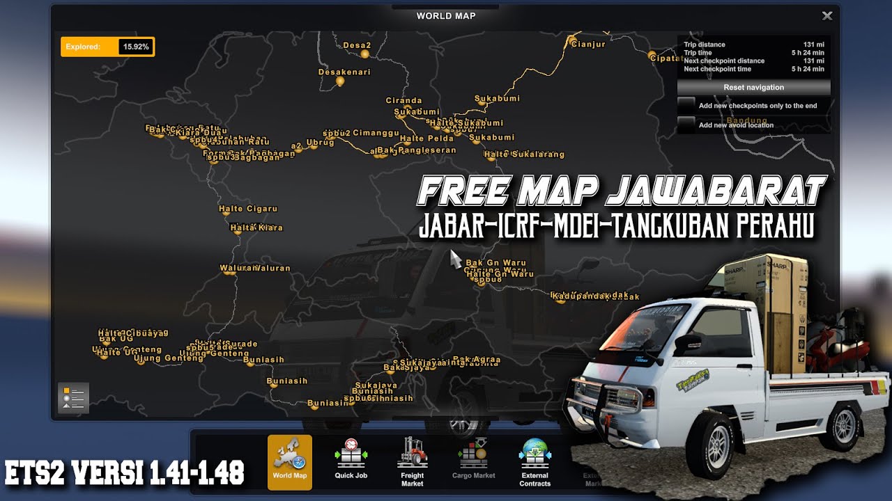 FREE_DOWNLOAD_MOD || Map_New_Jawabarat ets2_1.41-1.48_Rework by Edy ...