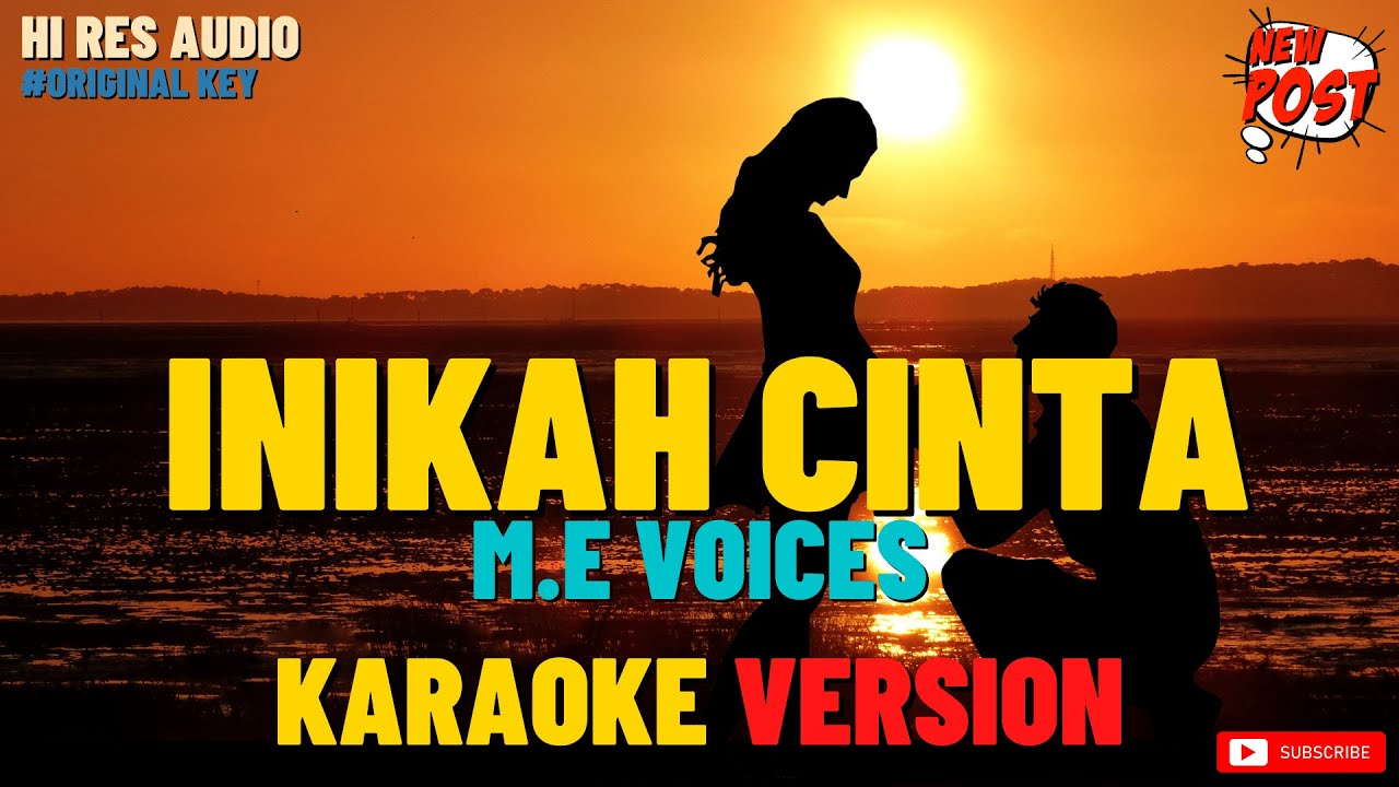 INIKAH CINTA [Karaoke Version] M.E VOICES - FUNKY POP STYLE KARAOKE ...