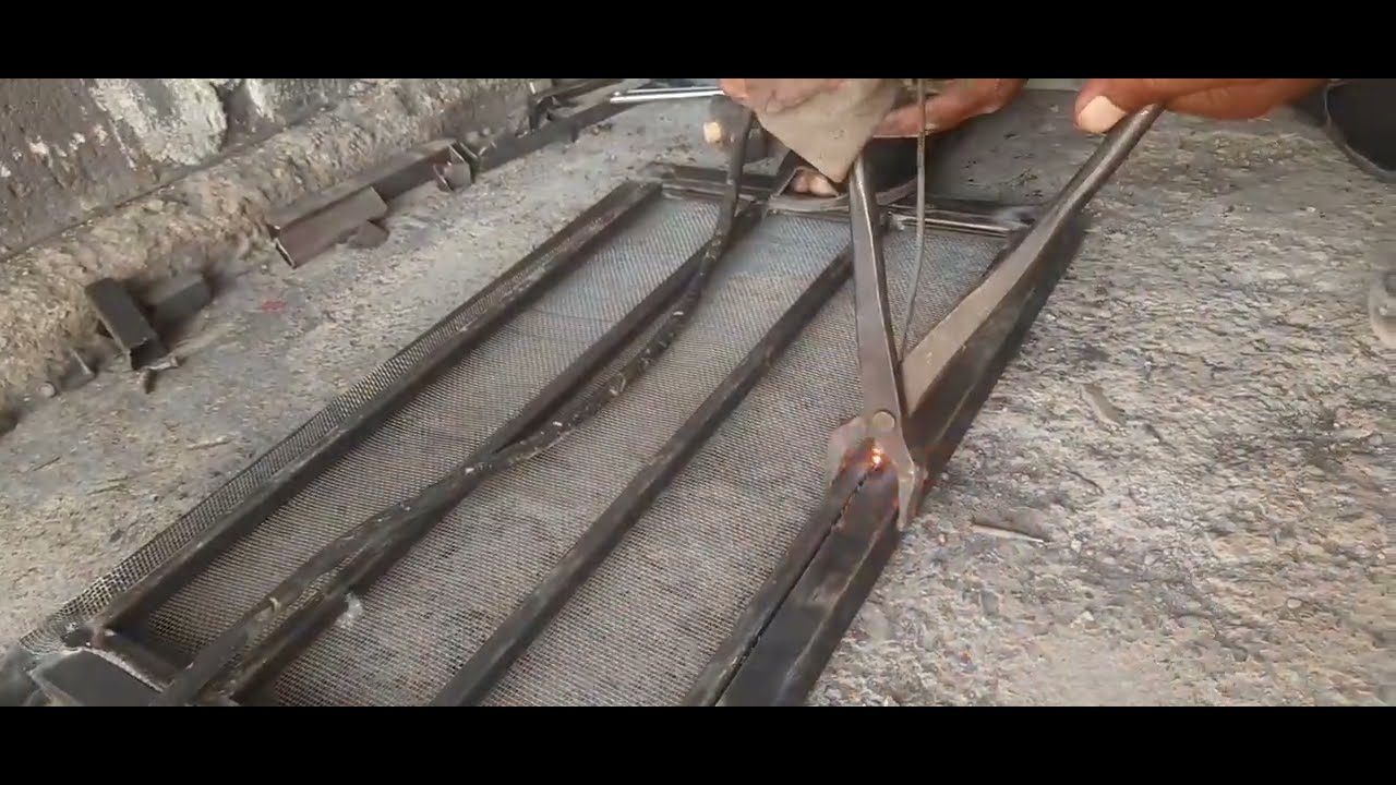 cool way to weld steel rod together || welding for beginners ...