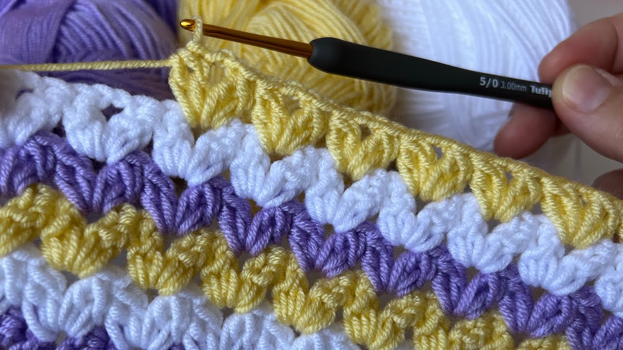 Easy Crochet Baby Blanket Shawl Scarf Pattern for Beginners / Knitting ...