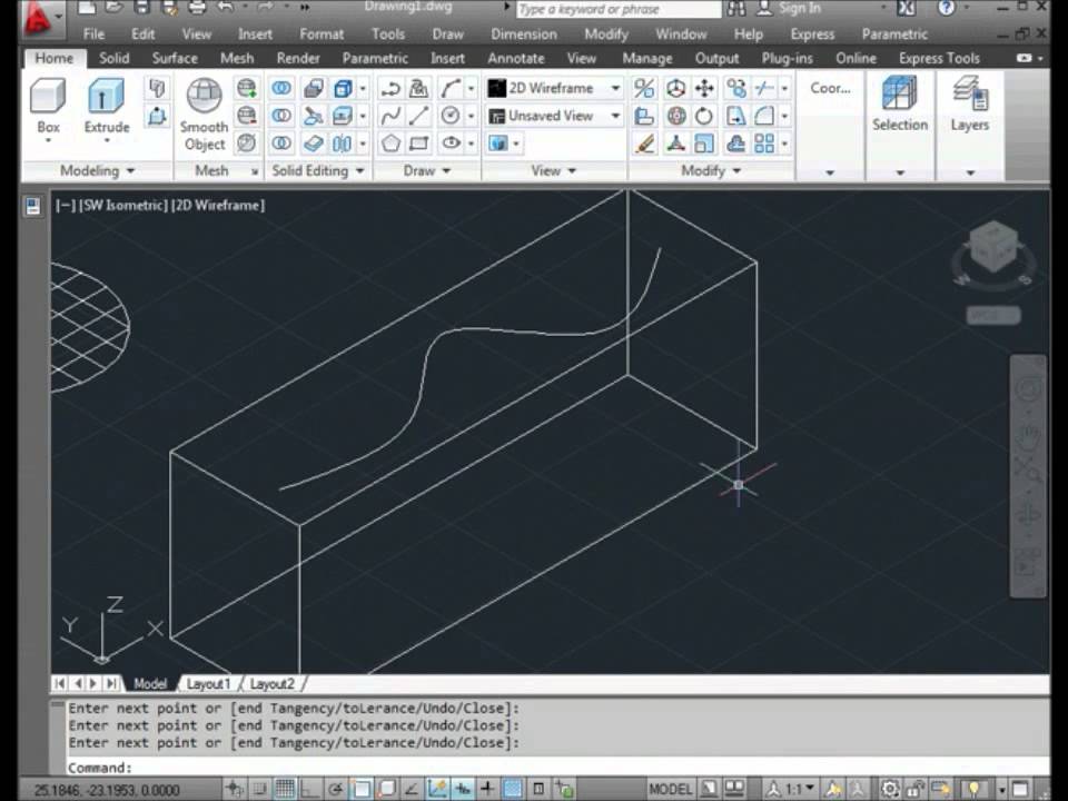 AutoCAD 2012 3D Modeling Surfaces - YouTube