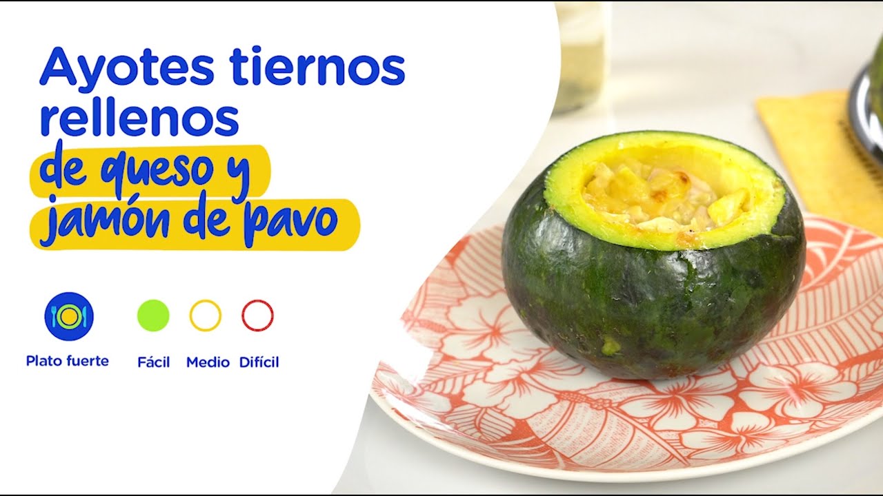 Ayotes tiernos rellenos de queso y jamón de pavo l Deliciosa ...