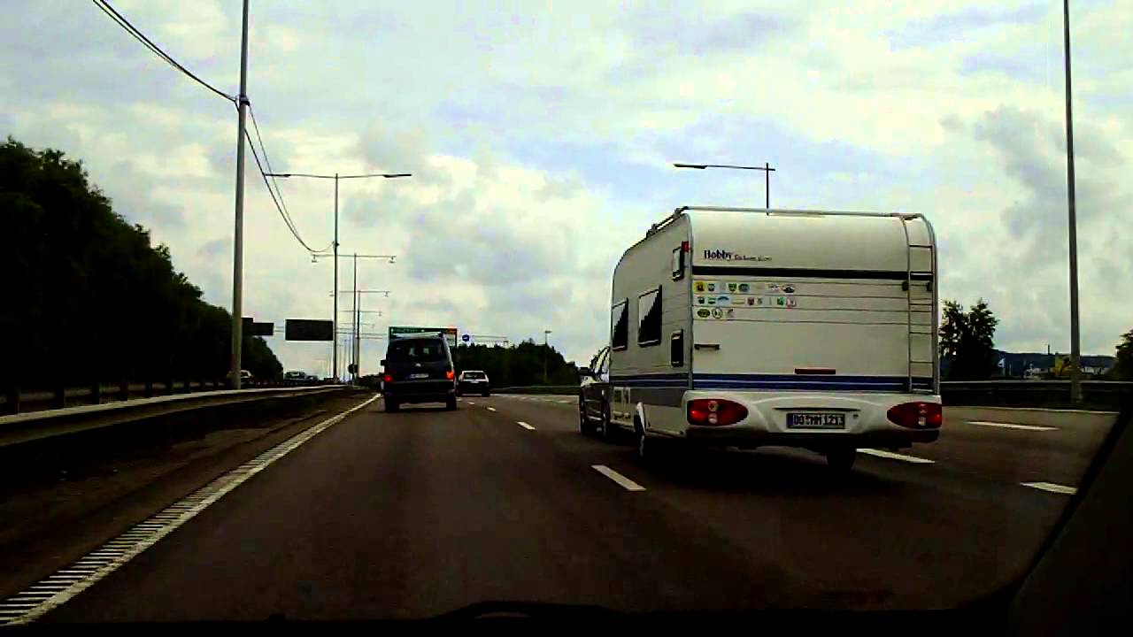 HIGHWAYS E6 / E45, Sweden, driving from Gothenburg direction Oslo ...