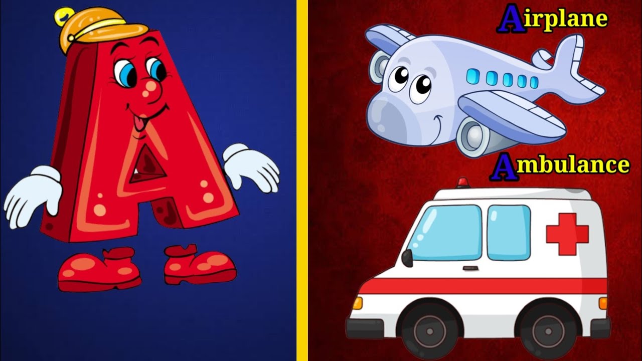 Phonics Song 2 with TWO Words in - A For Airplane - ABC Alphabet Songs ...