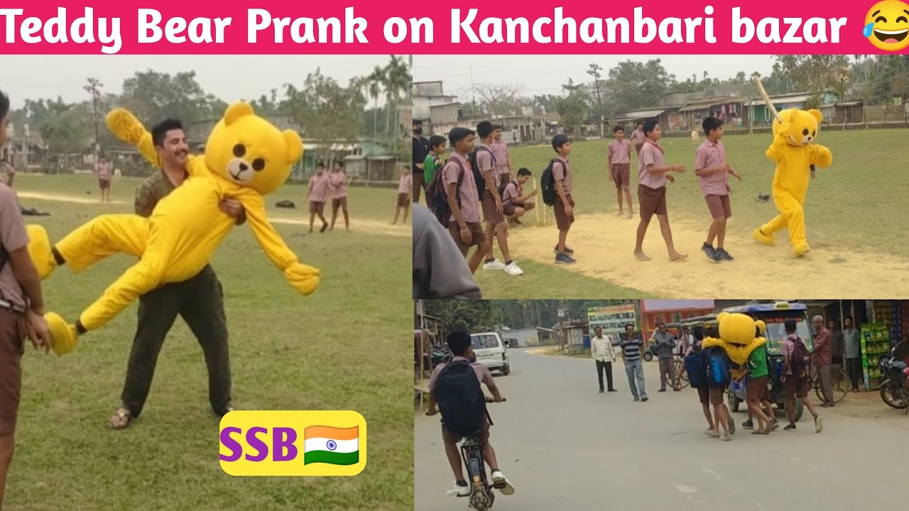 Teddy Bear Prank on Kanchanbari Bazar 🤣🤣 || Public reaction || ASP ...