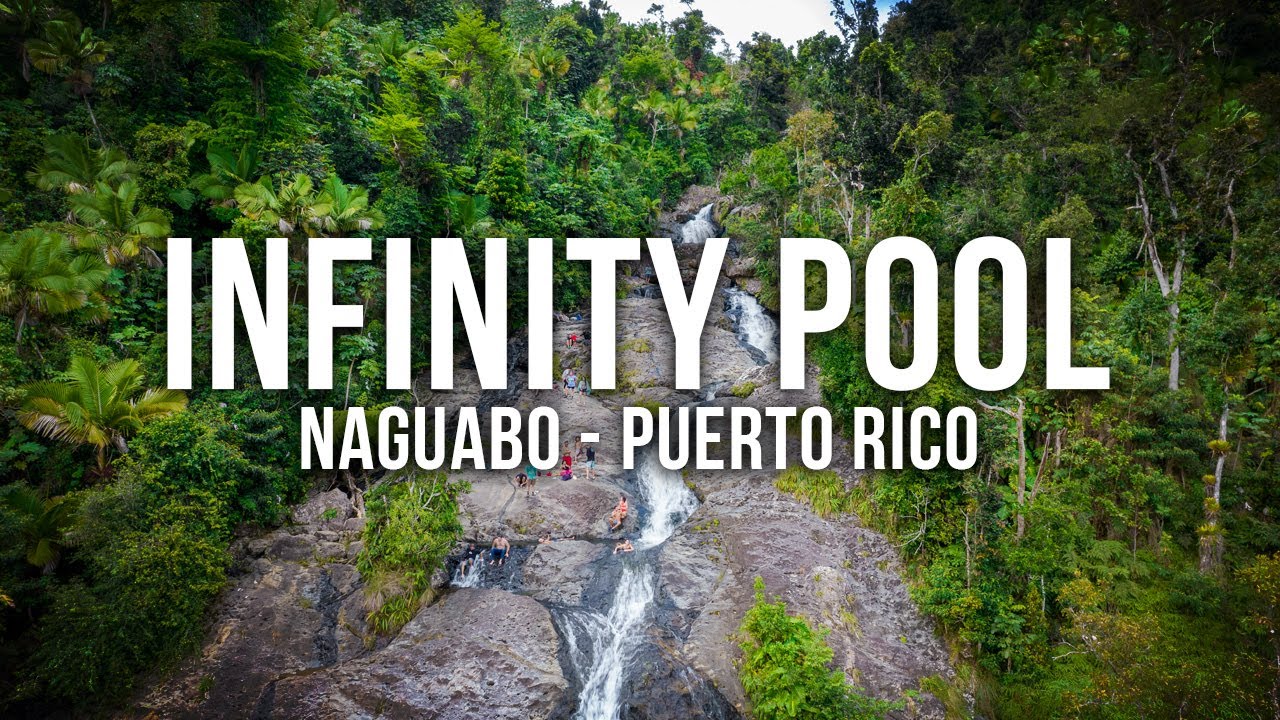Infinity Pool en El Yunque Naguabo Puerto Rico, Cinematic, DJI Air 2S ...