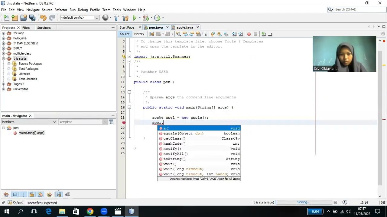 static (fungsi keyword static) 18 (tugas 8) - YouTube