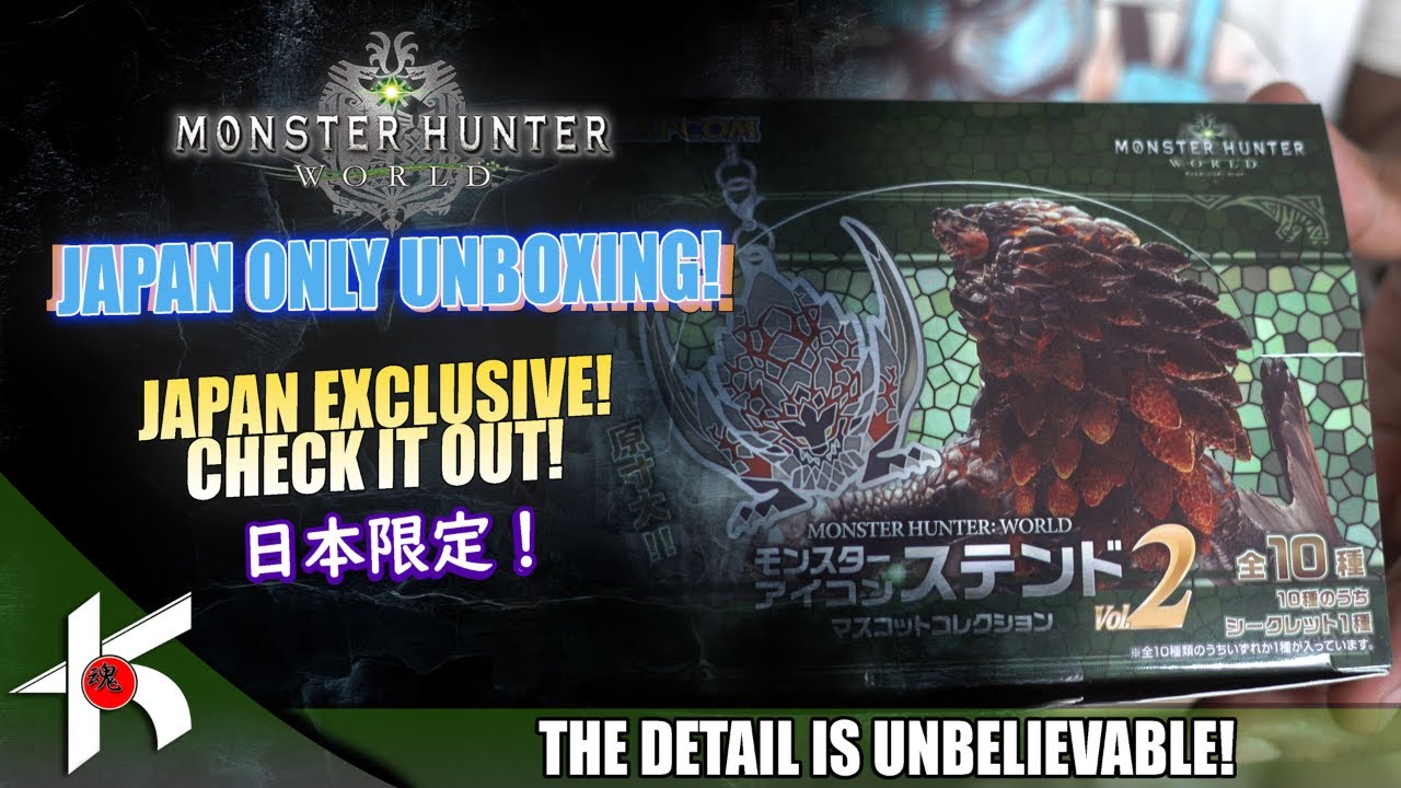 MHW Japan Exclusive Monster Hunter World Collectibles Unboxing! Only in ...