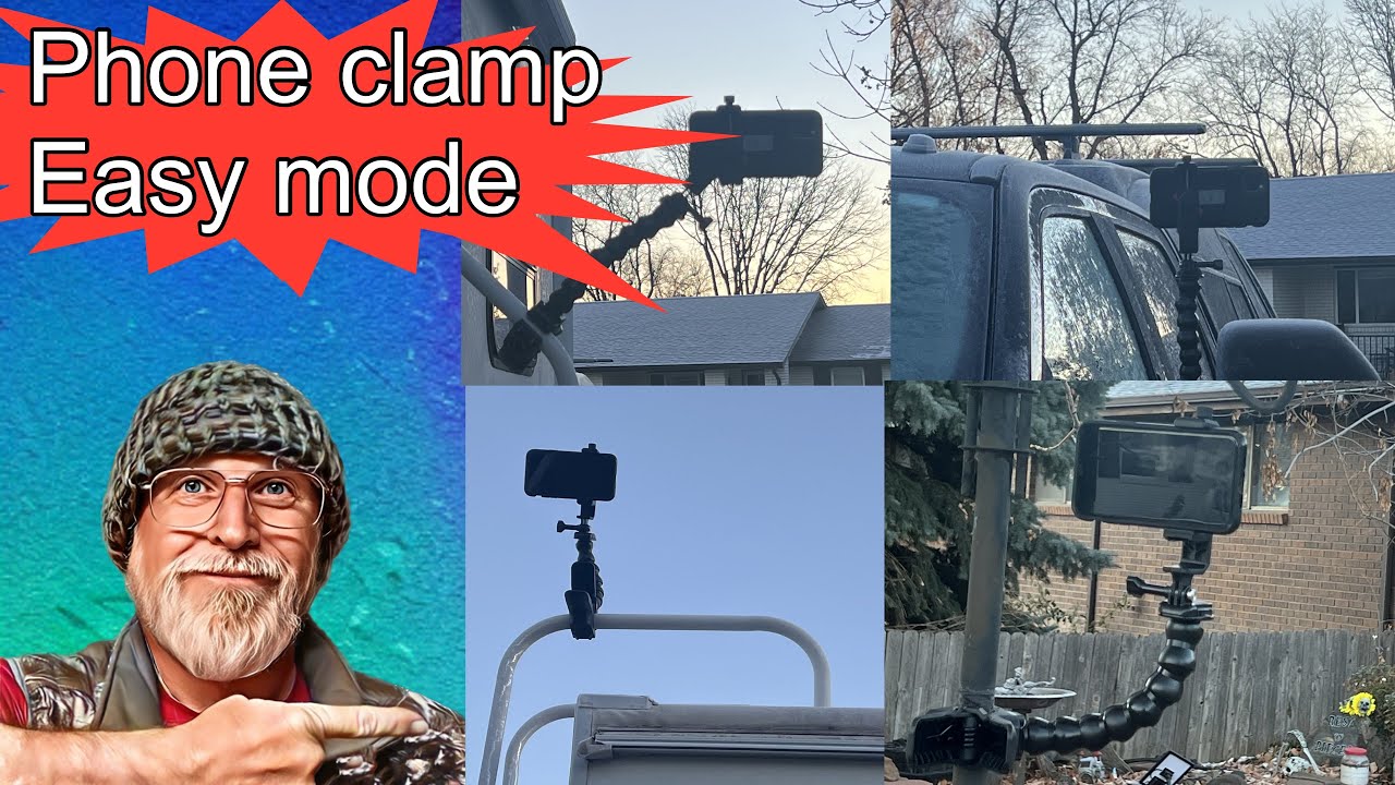 Amazingly strong phone clamp mount. (HOW EASY IS THIS?) - YouTube