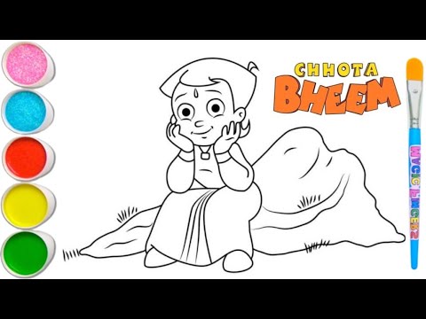 Learn to draw a Chota Bhim Drawing for kids, Toddlers | Easy Bhim ...