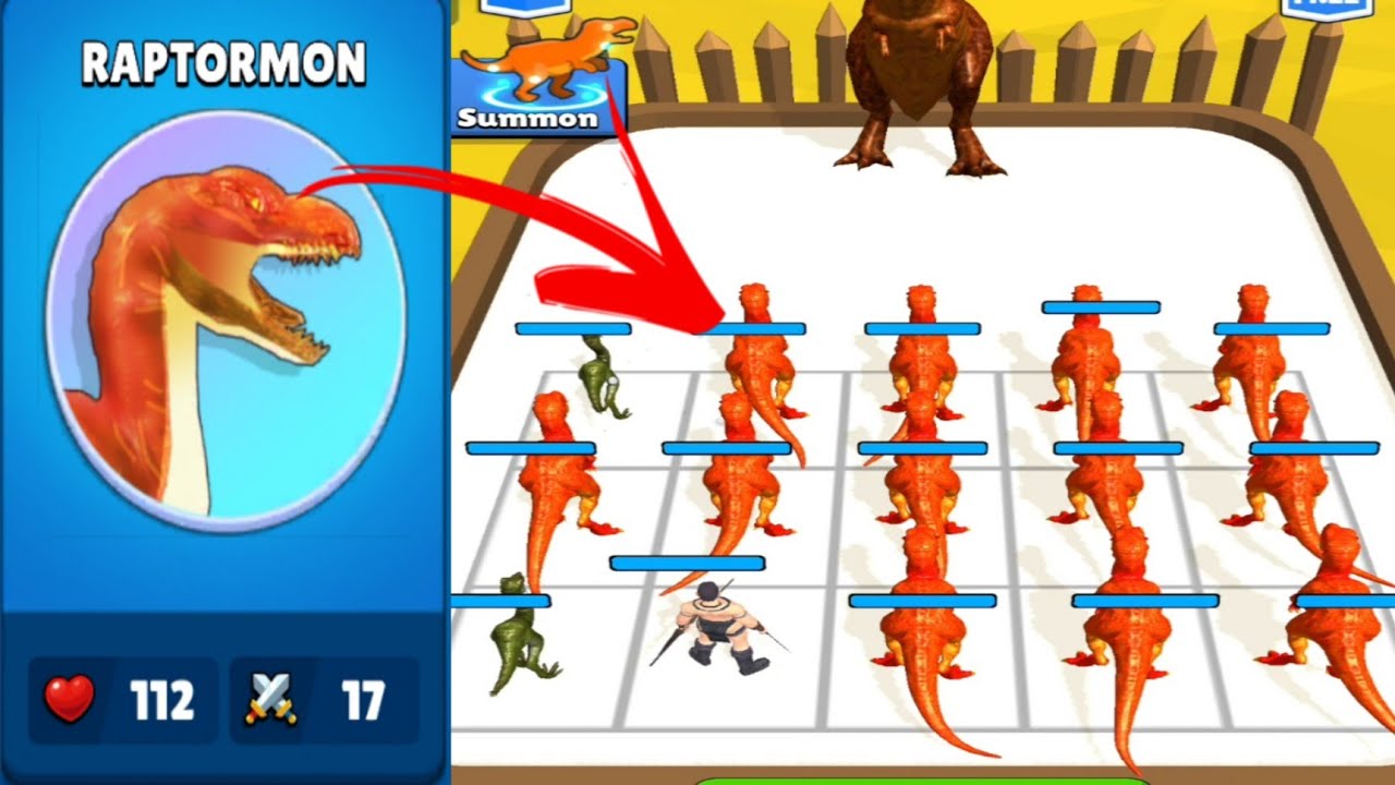 Merge Monster : Dinosaur Fusion Gameplay Walkthrough android iOS, - YouTube