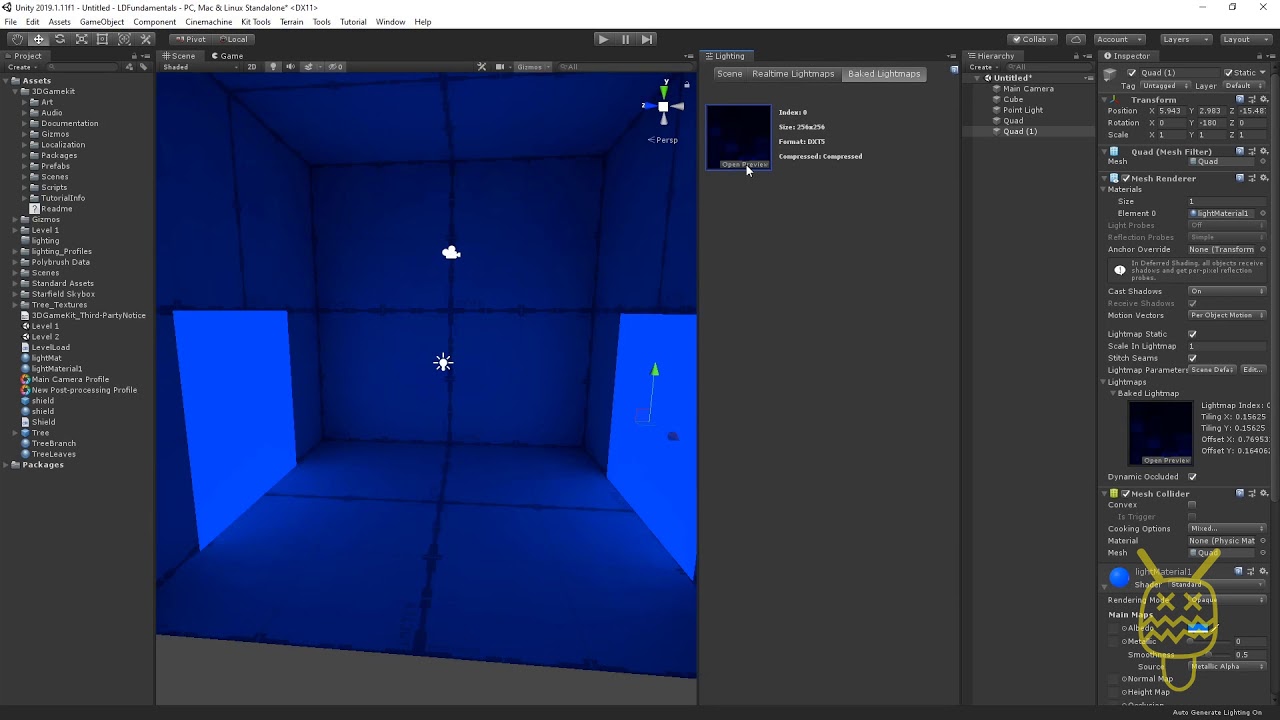 Unity 3D gamekit 34.lighting and post processing - YouTube