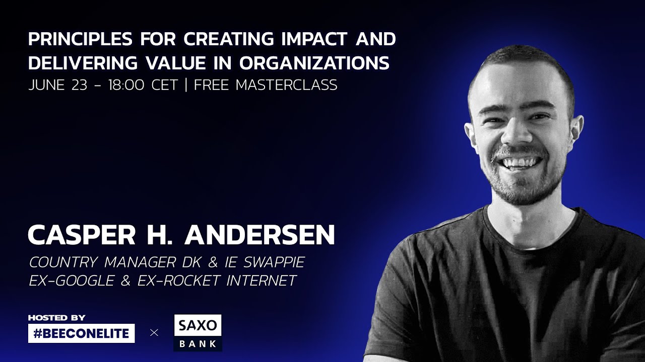 Masterclass: Principles On Creating Impact And Delivering Value with ...