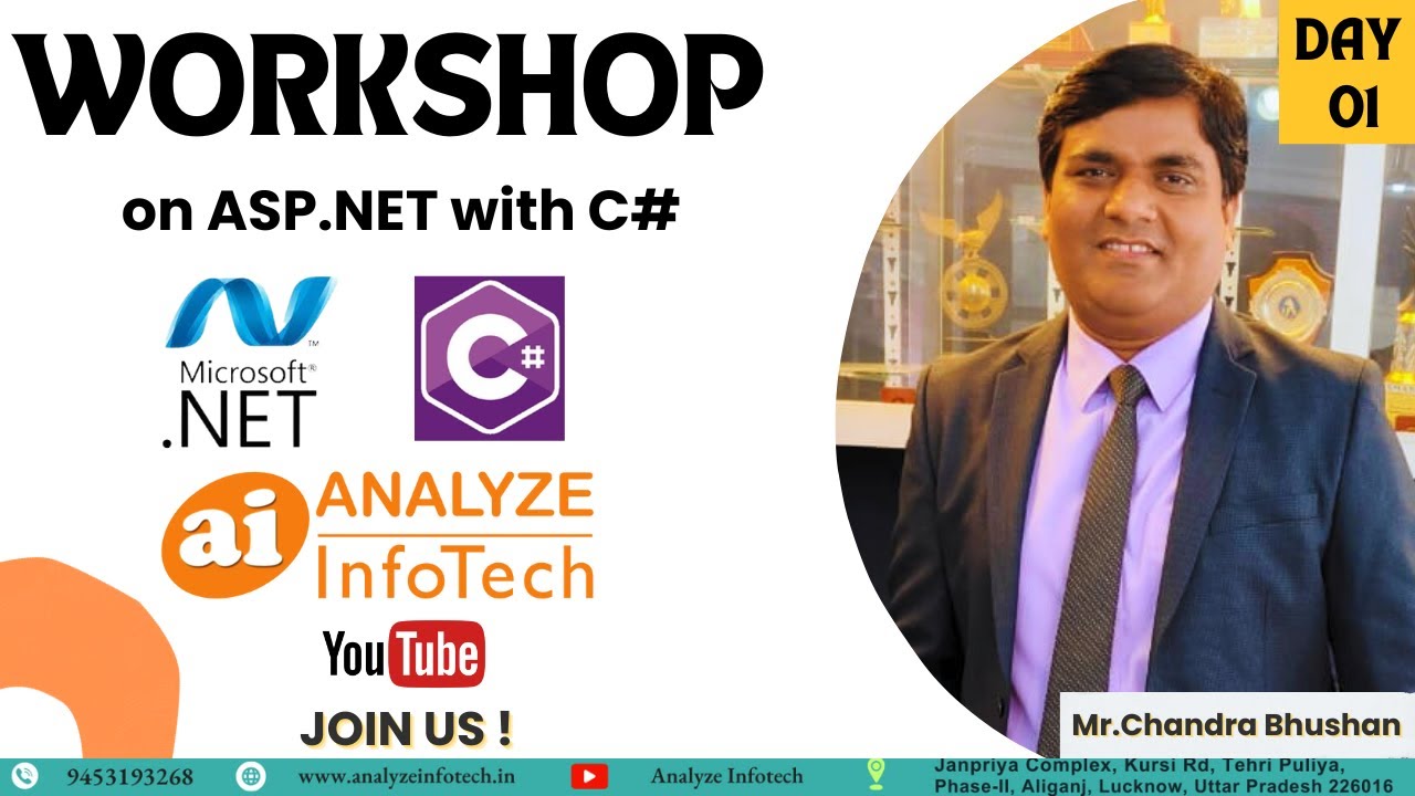 Net Developer Workshop For Beginners Day 01 Analyze Infotech Youtube