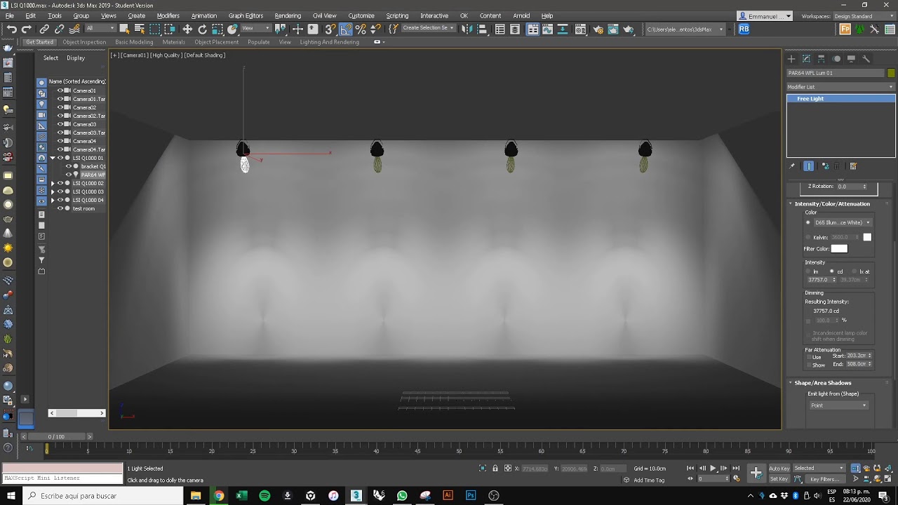 6 Luces + IES 3DS MAX - YouTube