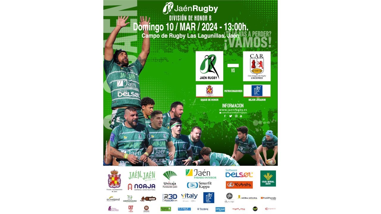 Jaén Rugby vs Extremadura C.A.R. Cáceres DHB Grupo C Segunda Vuelta ...