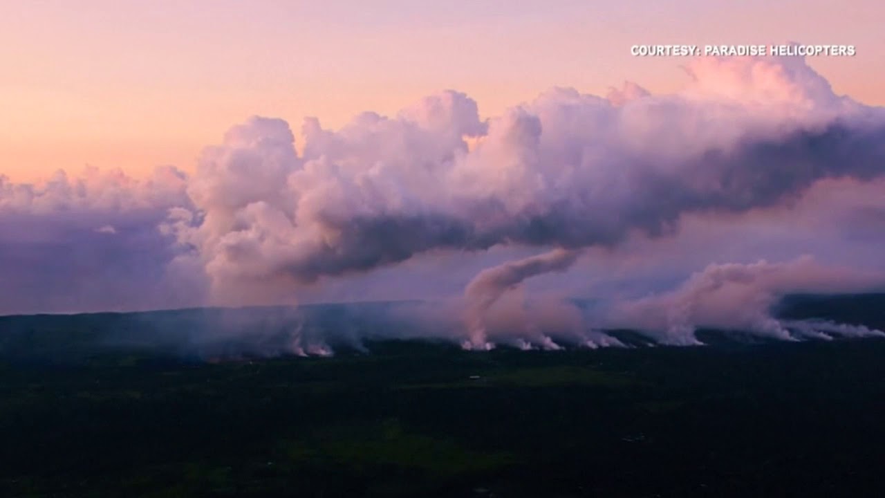 Lava, ash spew from Hawaii's Kilauea volcano - YouTube