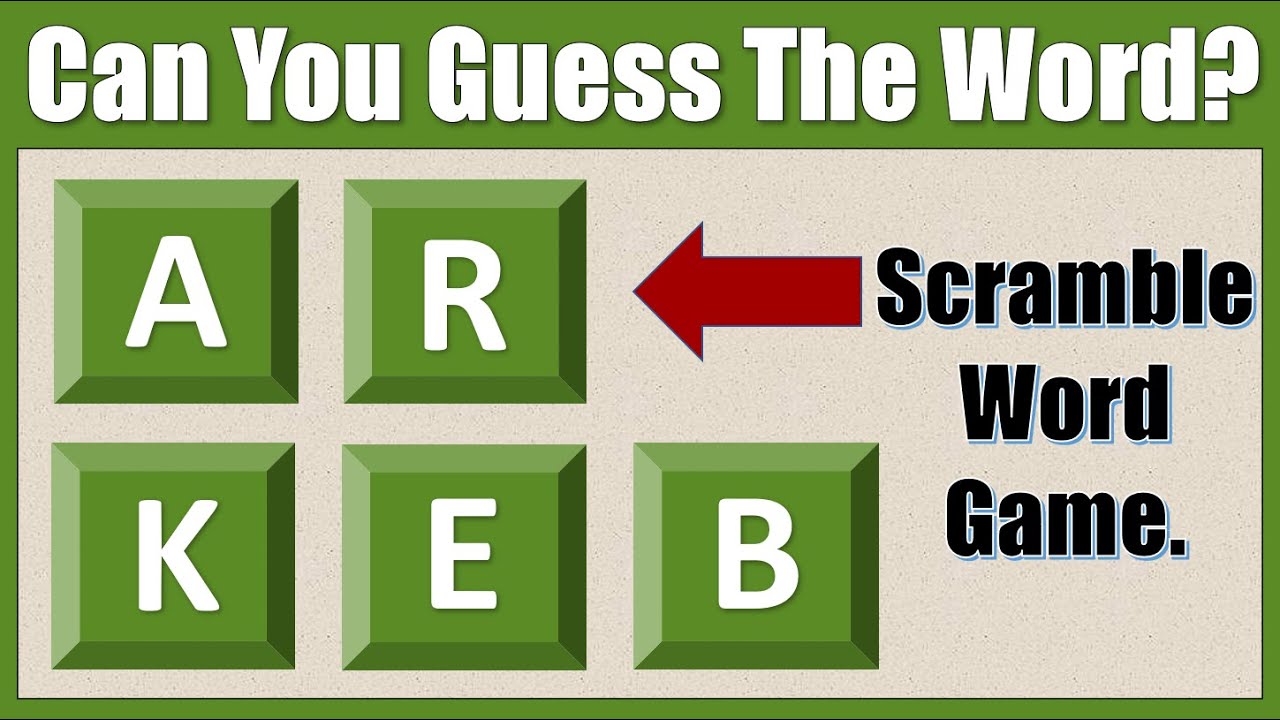Scrambled Word Game 7 | Can You Score 10/10? #scrambledgames - YouTube