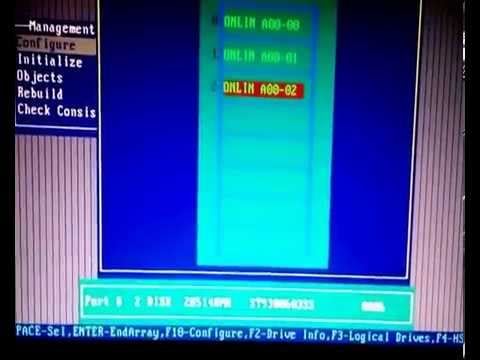 how to configure acer server raid - YouTube