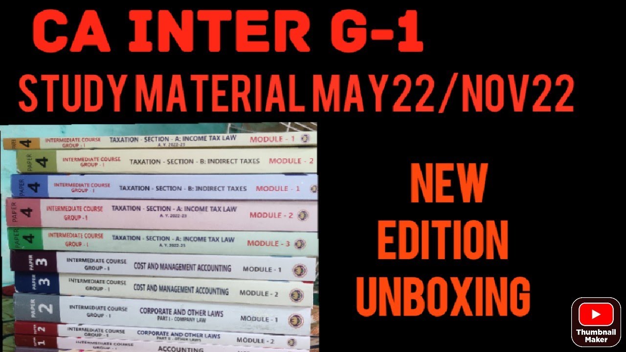 Ca inter|Group-1| Study material| May/Nov22 | ICAI | New edition | Book ...