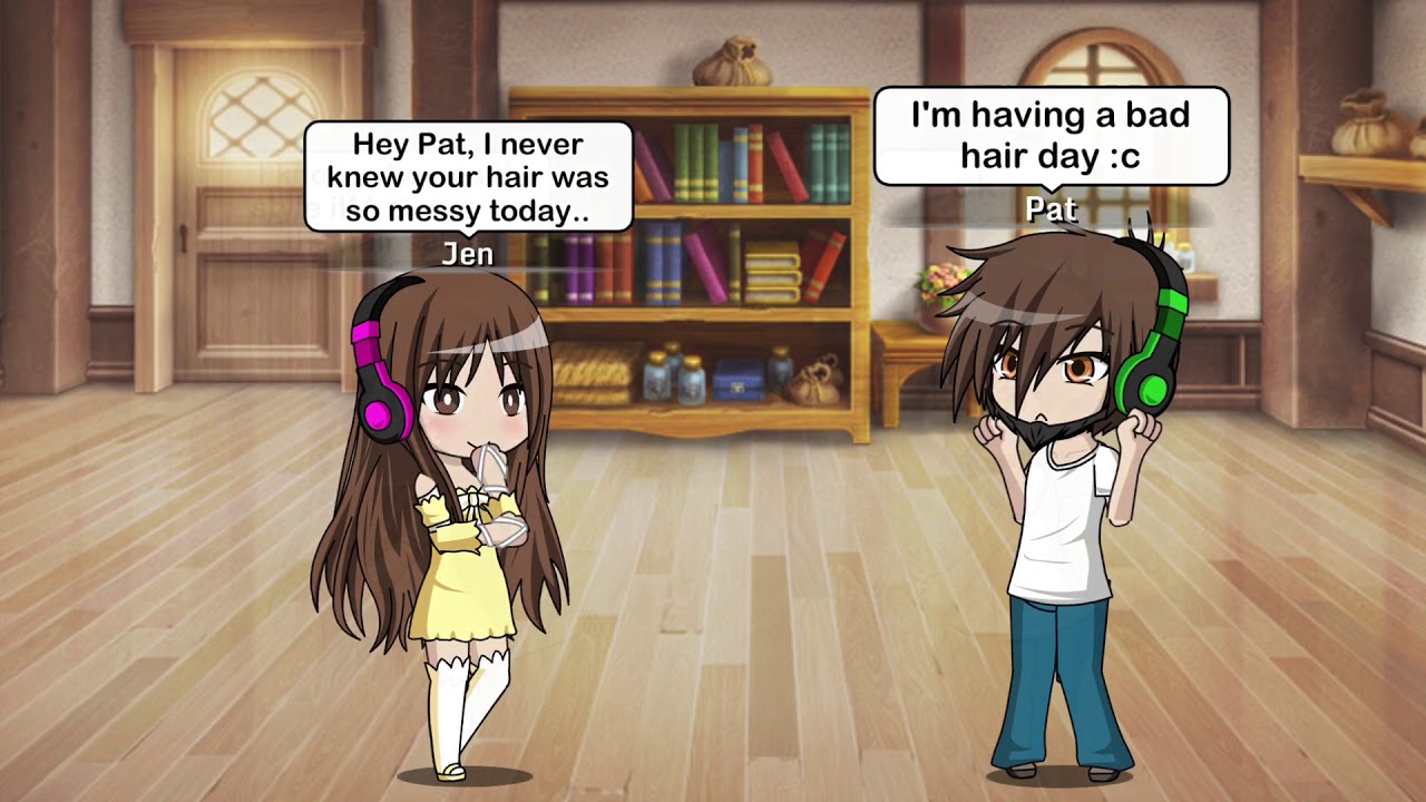 Pat and Jen animation - fan made in Gatcha Studio (Sorry if bad grammar ...