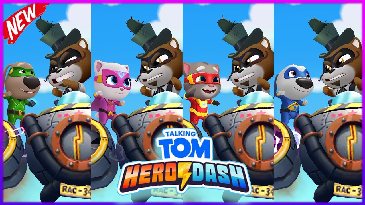 TALKING TOM HERO DASH - ATTACK TO RACCOON BOSS | ALL HERO ATTACKS | SPECIAL EVENT BOSS BATTLE ...