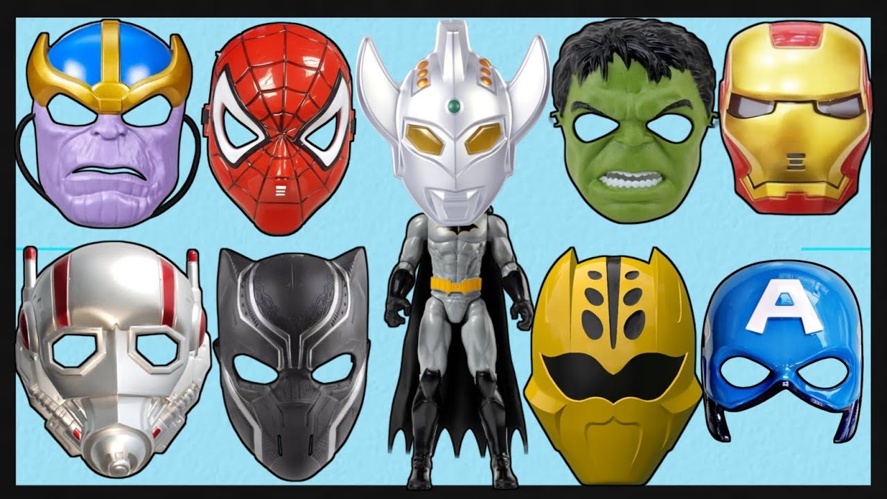Avengers superhero mask review || Thanos, Spider-Man, Captain America ...
