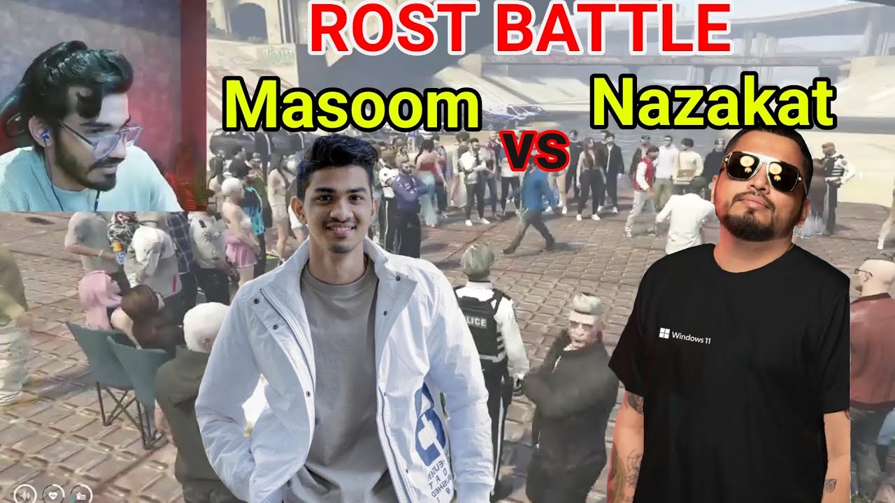 Rost Battle Masoom bhai VS Nazakat bhai@SnaxGaming @soulregaltos9810 ...