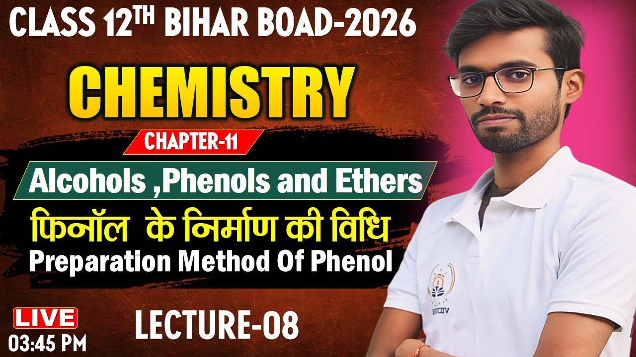 12th Organic Chemistry | Preparation Method Of Phenol |Alcohols ...