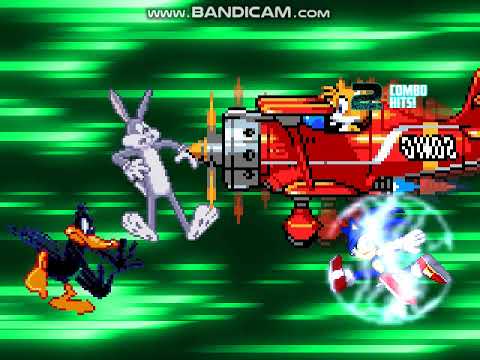 MUGEN Request: Bugs Bunny & Daffy Duck Vs Sonic & Tails - YouTube