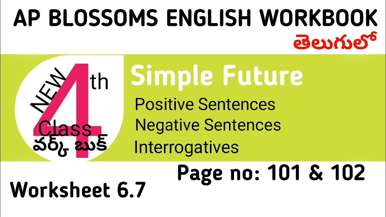 Simple Future Negative Interrogative Sentences I new AP 4th English ...
