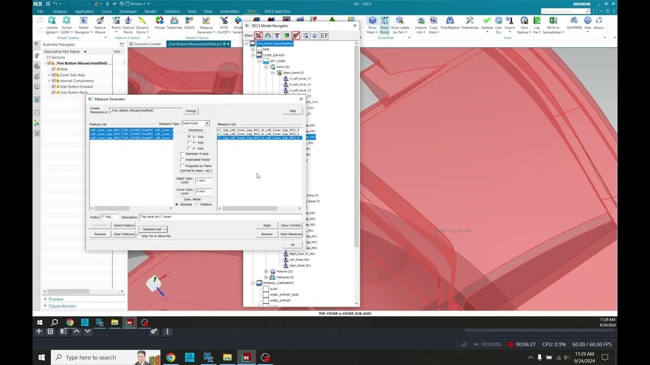 3DCS Tutorials - Measure Generator - Use the step by step wizard to quickly build measures in ...