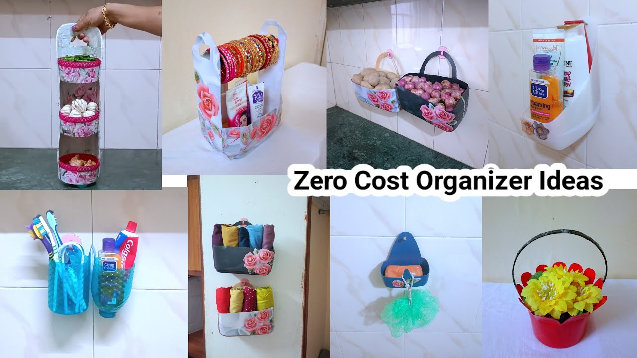 Zero Cost Organizer Ideas/No Cost Organiser Ideas/Best Out Of Waste/Diy ...