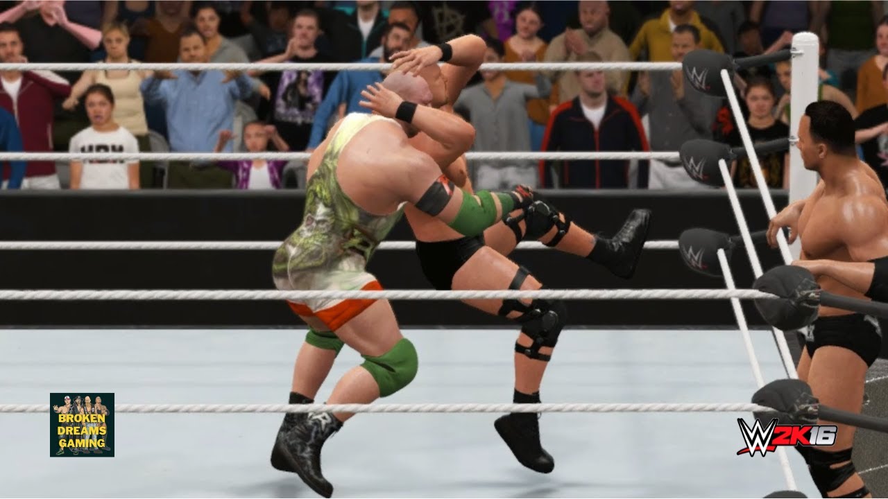 Stone Cold and Kevin Owens vs The Rock and Ryback WWE 2K16 PC - YouTube
