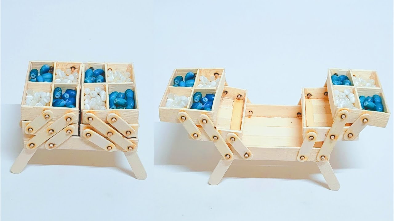 Making a toolbox with popsicle sticks | A versatile toolbox - YouTube