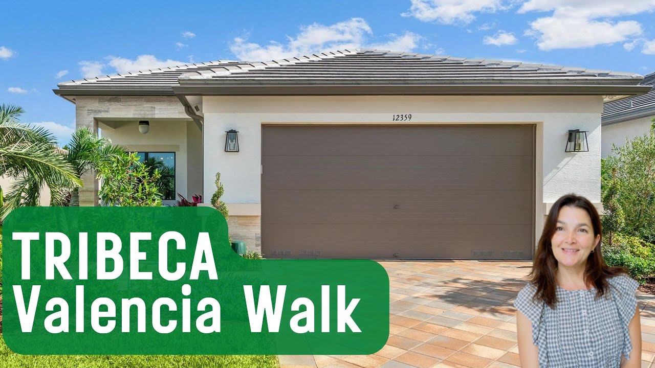 NEW CONSTRUCTION HOME TOUR IN FLORIDA TRIBECA MODEL IN VALENCIA WALK ...
