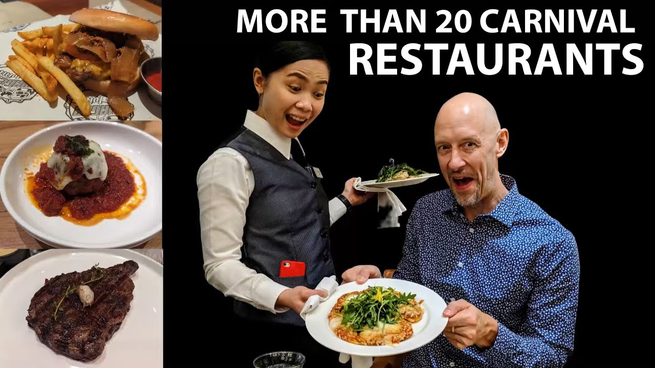 Restaurants on Carnival Jubilee: Menus Included - YouTube