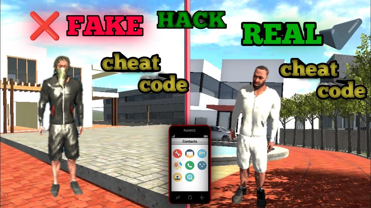 fake cheat code || (HACK) real cheat code || Indian bike driving 3D ...