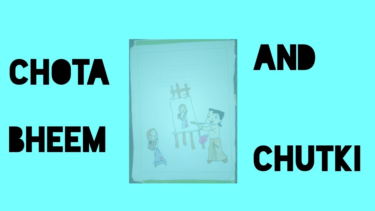Chota bheem is drawing a picture of chutki - YouTube
